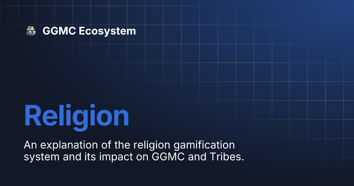 Religion | GGMC Ecosystem